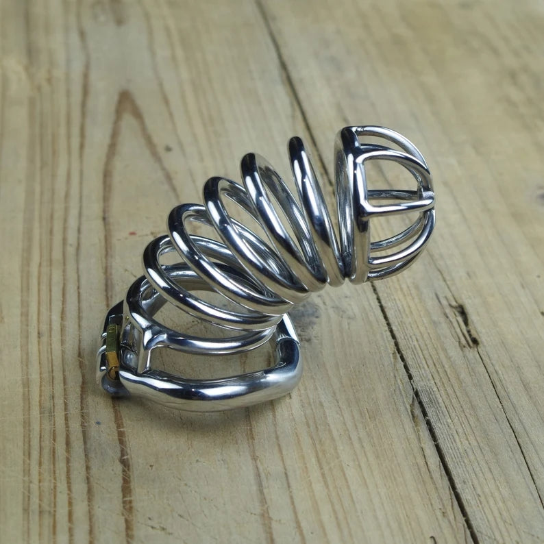 Cock Cage Stainless Steel Male Chastity Device with Flexible Curve Coc ...
