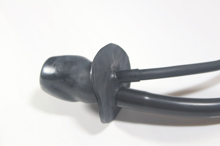 Panel Gag Harness (Inflatable) - Leather - Mature - Latex Pump - BDSM ...