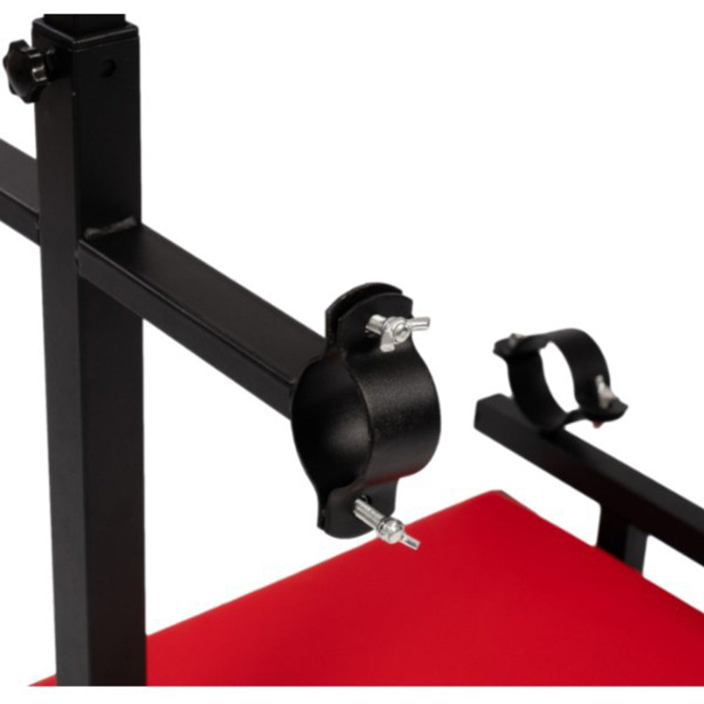 BDSM BENCH with bondage restraints for spanking, gear for whipping. bd ...
