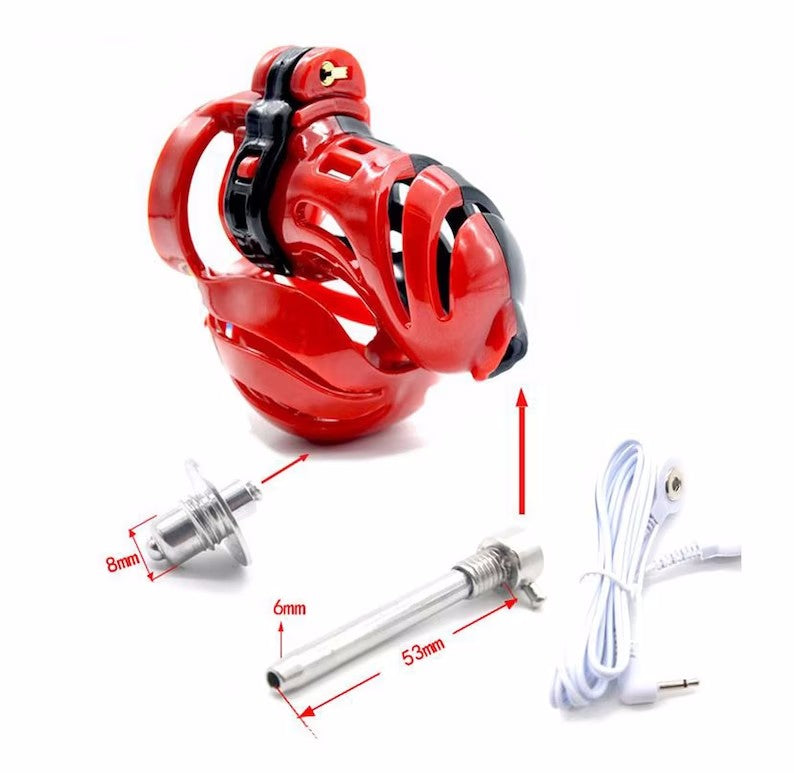 Electric shock chastity lock/ independent 3D design male electric shoc ...