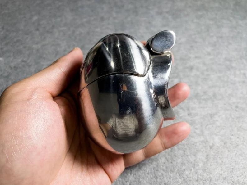 Stainless Steel Male Egg-Type Fully Restraint Chastity Device Cage Bon ...